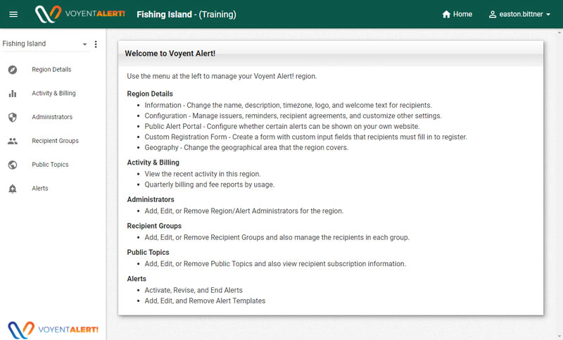 Voyent Alert! Environments - Voyent Alert!