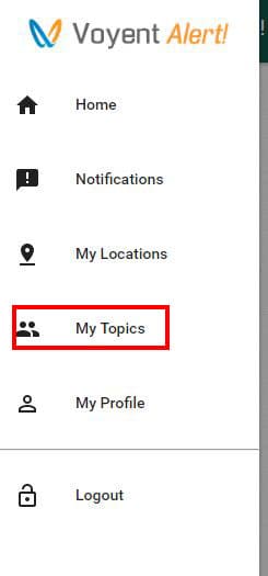 Public Topics Subscriber Opt Out Option - Voyent Alert!